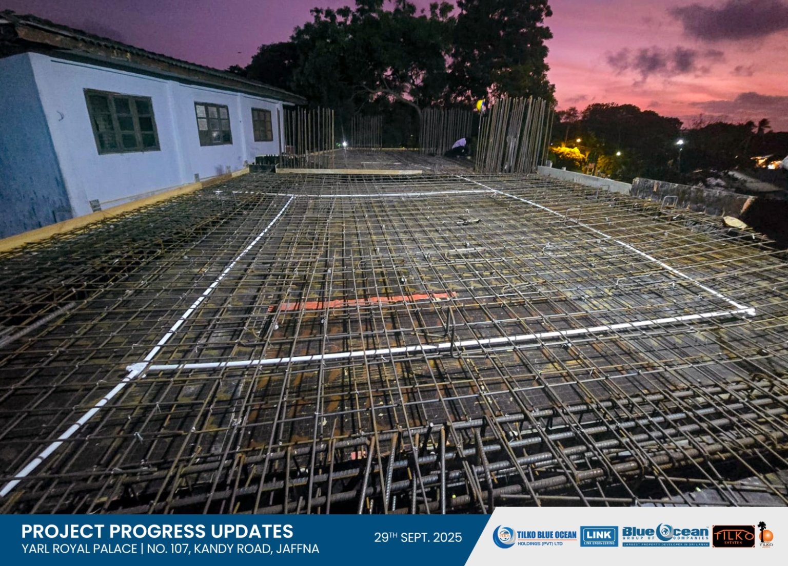 Jaffna Apartment Construction – 4th Level Slab Concreting